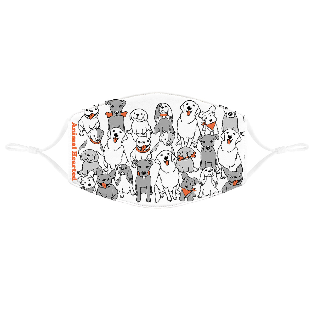 Dog Pattern Face Mask | Animal Hearted Apparel