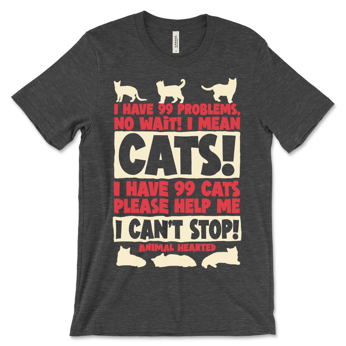 Cat Apparel for Humans | Cat Shirts, Hoodies & Gifts | Animal Hearted ...
